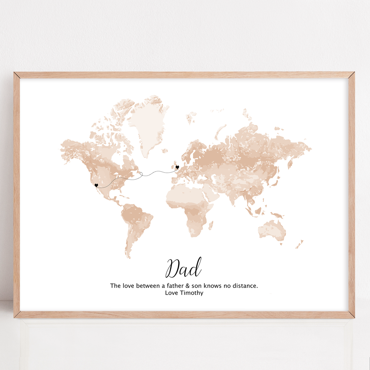 Custom Long Distance Dad Gift | Mark Your Moment