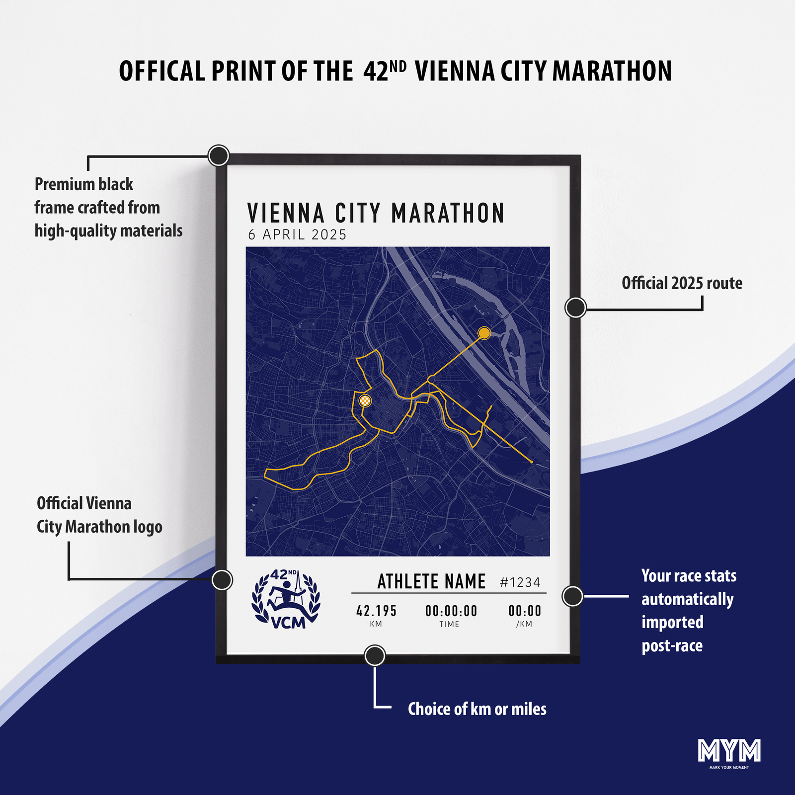 Vienna City Marathon 2025 Official Print | Mark Your Moment
