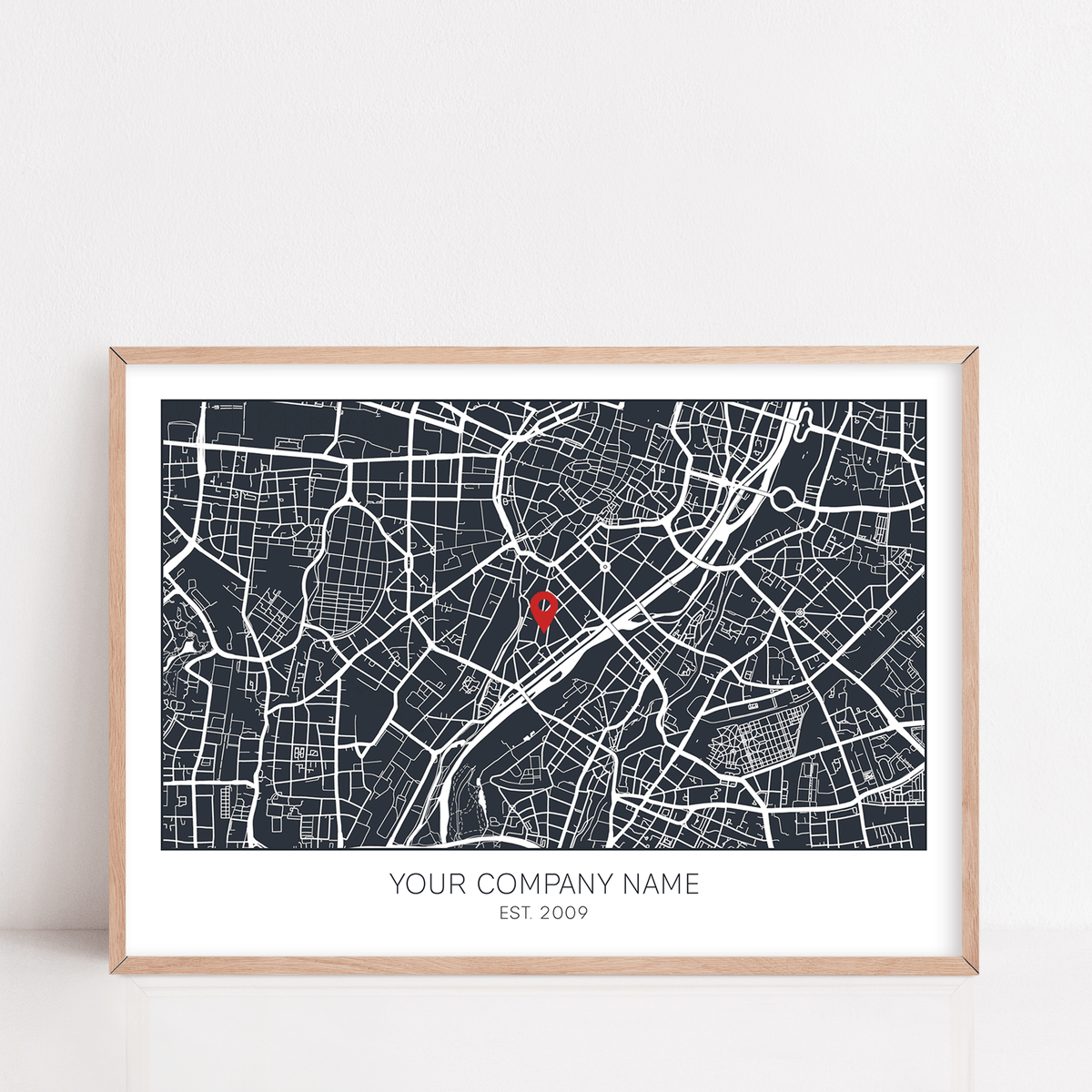 Company Anniversary Map Print Gifts | Mark Your Moment