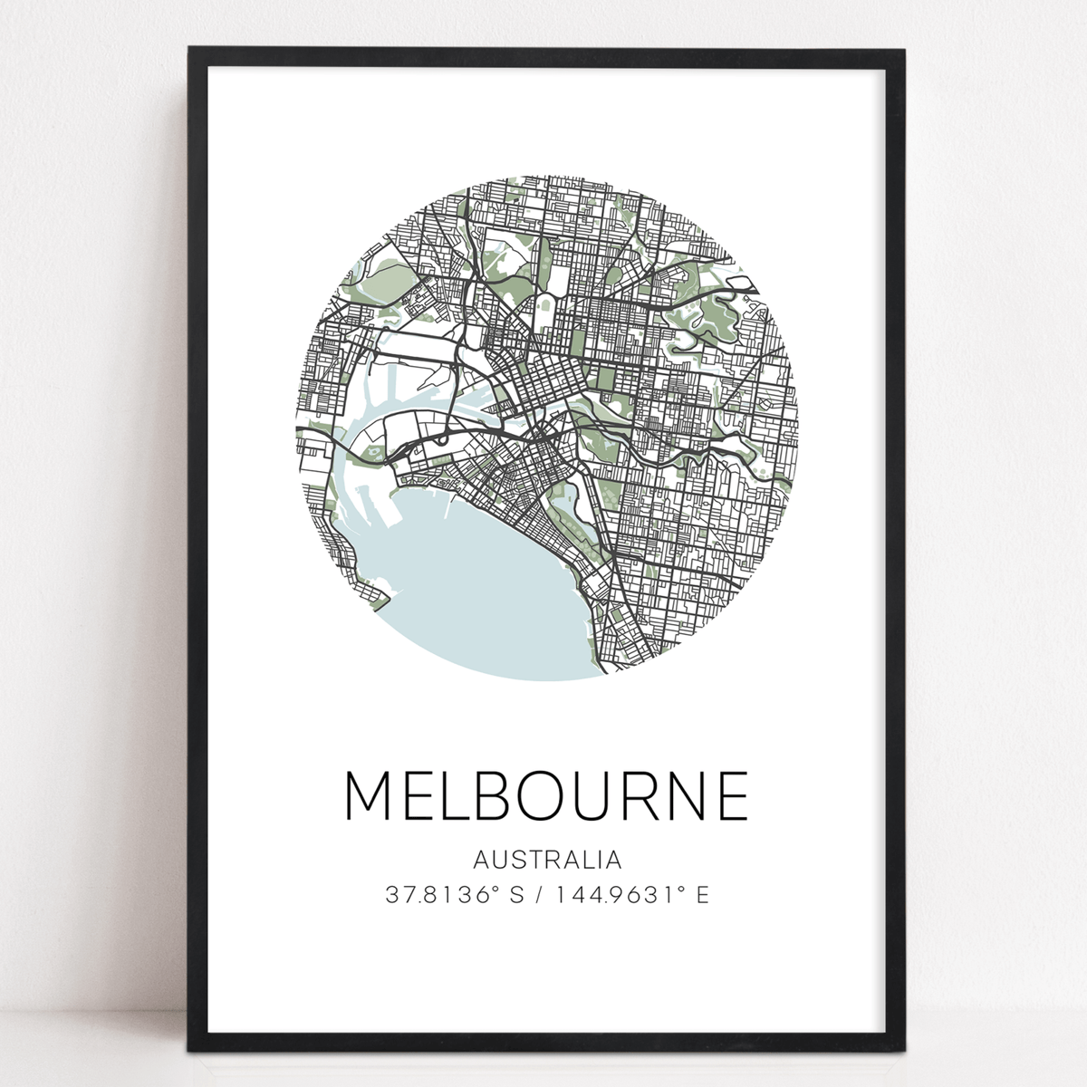 Melbourne City Map Print | Mark Your Moment
