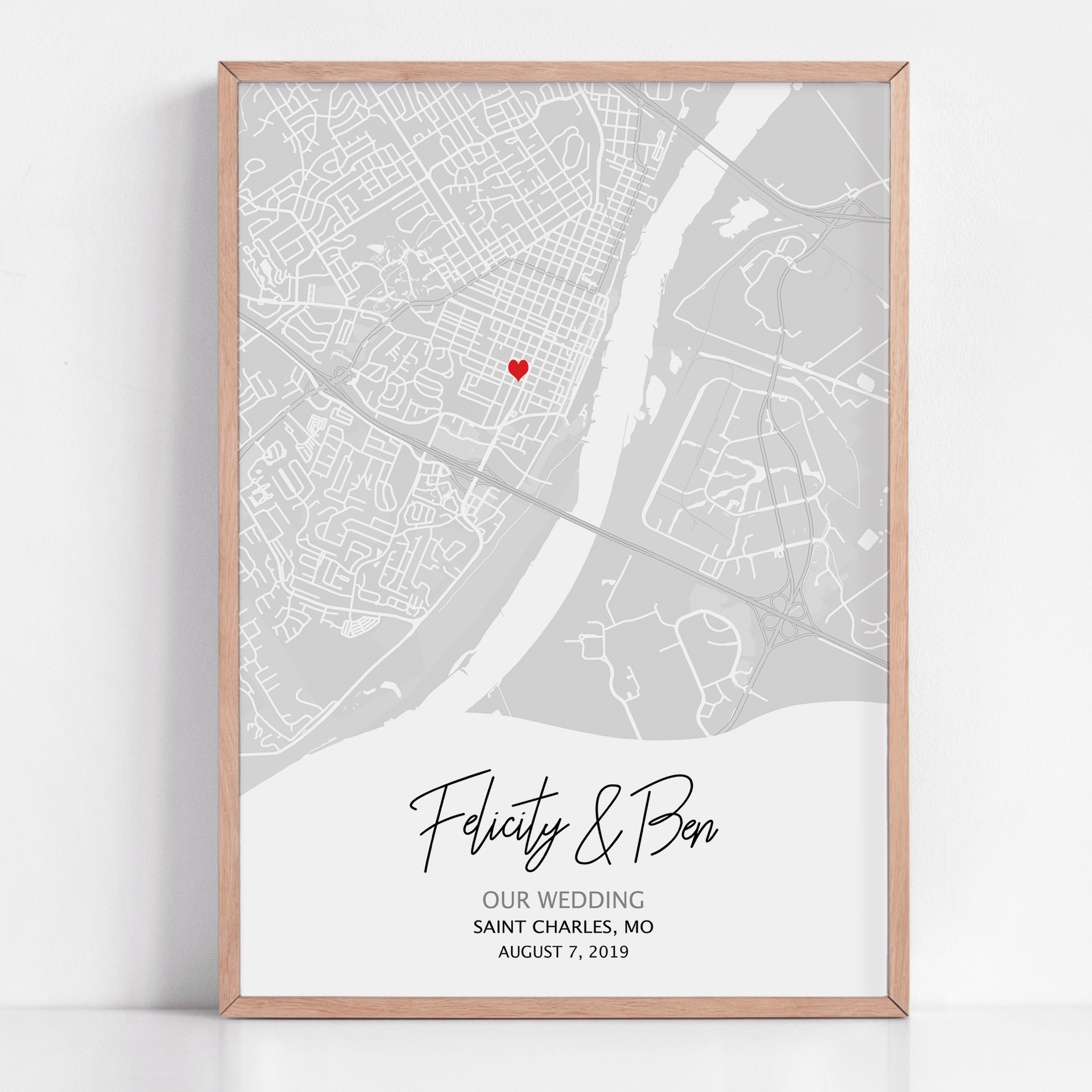 Wedding Map Print | Mark Your Moment